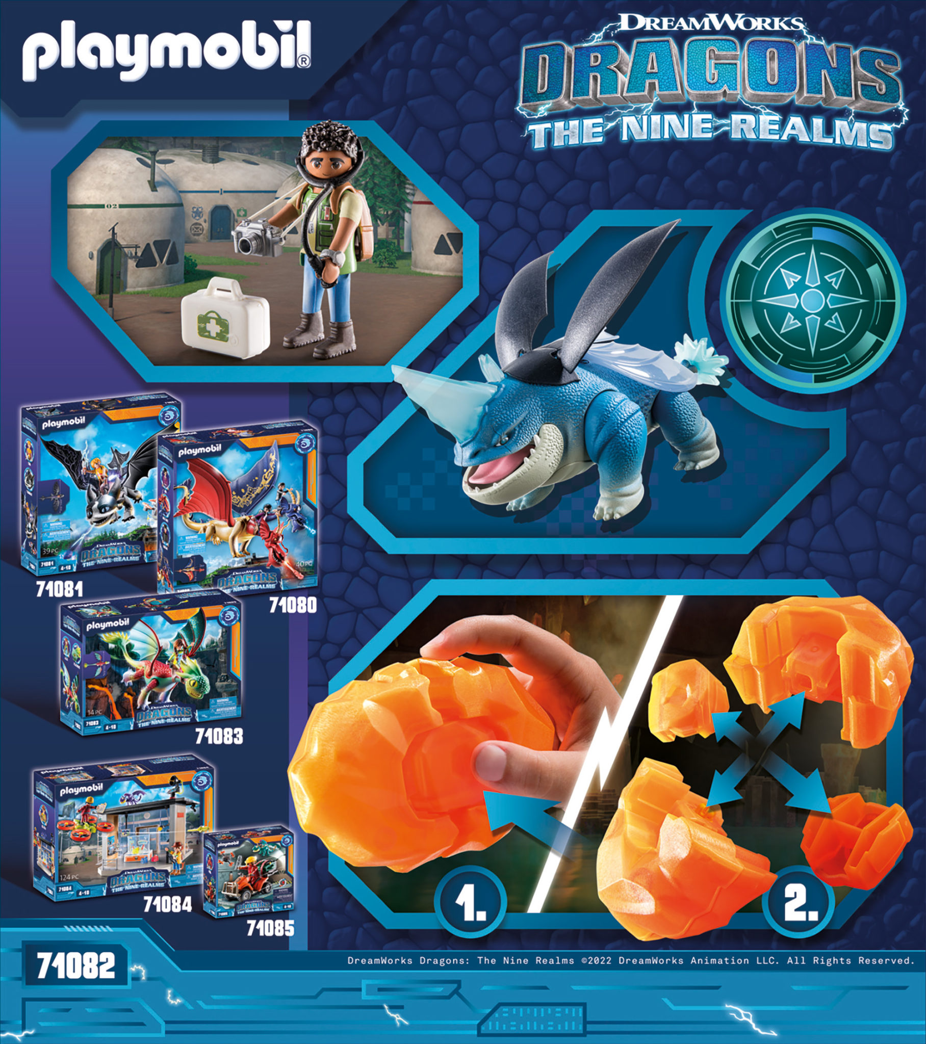 Playmobil® 71082 Dragons: Dragons: The Nine Realms – Plowhorn & D ...